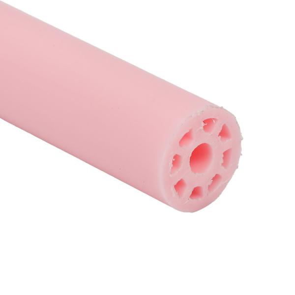 Quality Pink Red PP Profile Corrosion Resistant Rigid PVC Extrusion Tubes for sale
