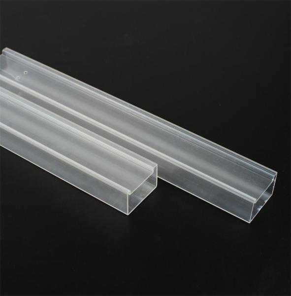 Quality Building Construction PP Plastic Profile Channel Cable Transparent Management Profile for sale
