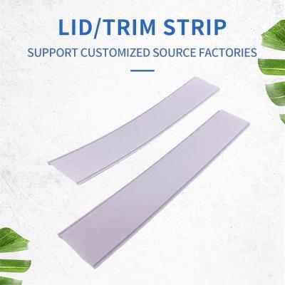 China Custom White Plastic Edge Trim PVC Strip PVC Strip Decor S Decorative PVC Wall Coverings for sale