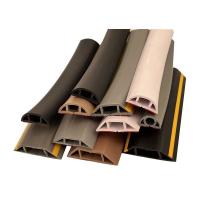 Quality Brown Architecture PE Profile Customization PVC Cable Trunking for sale