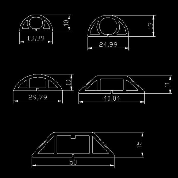 Quality Brown Architecture PE Profile Customization PVC Cable Trunking for sale