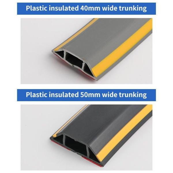 Quality Brown Architecture PE Profile Customization PVC Cable Trunking for sale