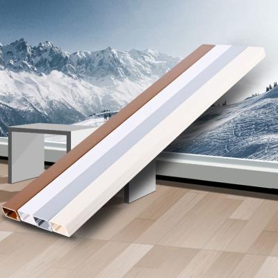 China Extrusion Profile Plastic Cable Duct PVC Floor Trunking PVC Conduit Trunking for sale