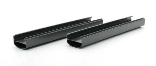 Quality Corrosion Resistant Plastic Profile Grey ABS Cover Channel Window Profile for sale
