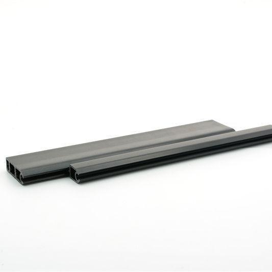 Quality Corrosion Resistant Customized ABS Profile Black Extrusion Plastic Sliding Profiles for sale