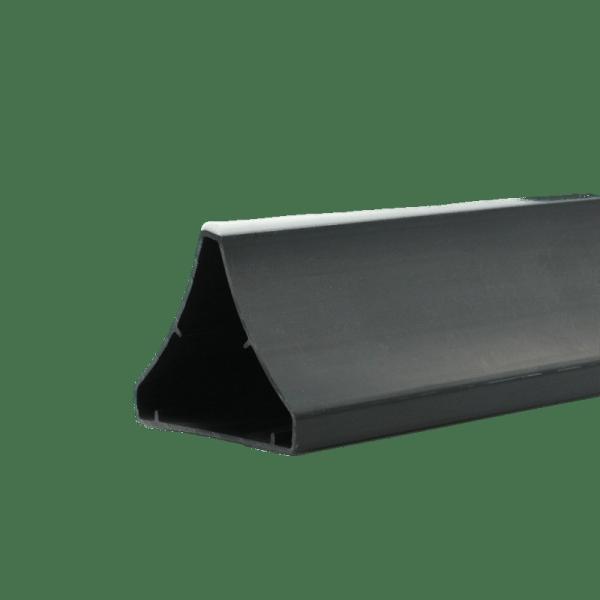 Quality Corrosion Resistant Customized ABS Profile Black Extrusion Plastic Sliding for sale