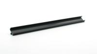 China Matte Black Fixed Panel Shower Door Deep U-Channel Profile Plastic Customized for sale
