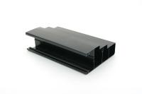 China Matte Black Fixed Panel Shower Door Deep U-Channel Profile Plastic Customized for sale