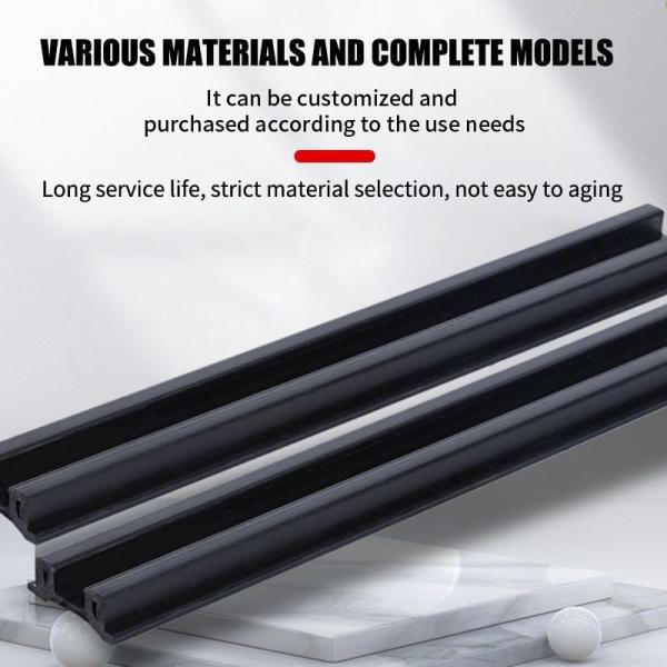 Quality 5mm To 1000mm ABS Profile ASA Profile PE Extrusion Plastic Wear Strip Abrasion for sale