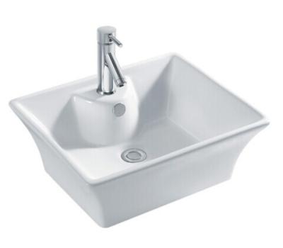 China Countertop Mounting Ceramic Sinks Sanitary Ware Rectangular Art Basin Bathroom Wash Basin for sale