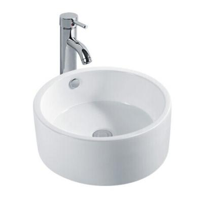 China Bathroom Sanitary Ware Ceramic Sinks White Color Art Basin/Round Hand Wash Basin ALK-349 for sale