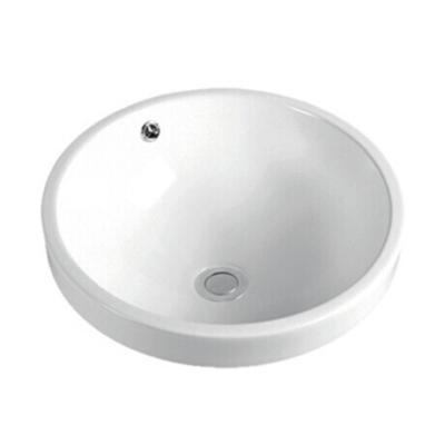China Semi-counter Bathroom Ceramic Sinks  Sanitary Ware Art Basin Round Hand Wash Basin for sale