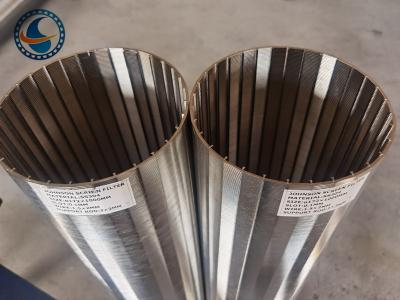 China Hastelloy C276 Vee Wire Filter Screen Od100mm Surface Profile for sale