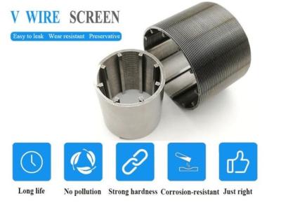 China High Quality SS304 Slotted Wedge Wire Screen Filter for sale