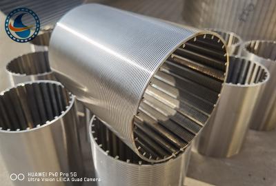 중국 SS304 웨지 와이어 메쉬 필터 200μM이 여과를 위해 배열한 지름 114 밀리미터 판매용