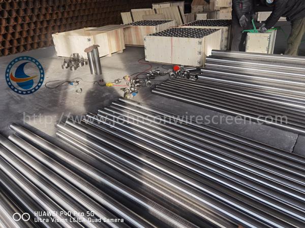 SS304 Continuous Slot Wedge Wire Screen Pipe