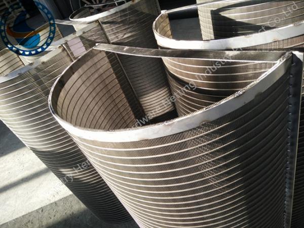 Vee-Shaped Type Wedge Wire Parabolic Screen Filter / Arc Screen