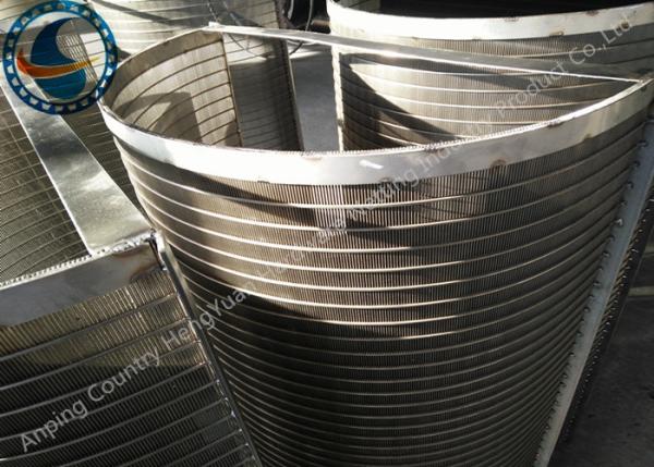 Vee-Shaped Type Wedge Wire Parabolic Screen Filter / Arc Screen