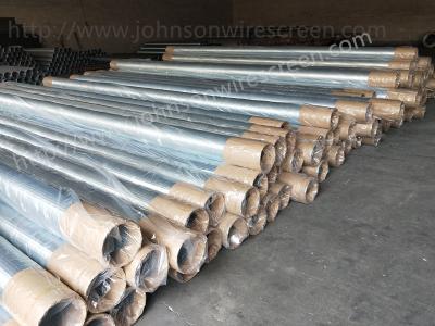 Cina Schermo avvolto cavo galvanizzato di Antivari dell'acciaio 34, Johnson Water Well Screen in vendita