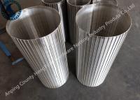 China Welding Technique Rotating Drum Screen , Wire Mesh Drum Silver Color for sale