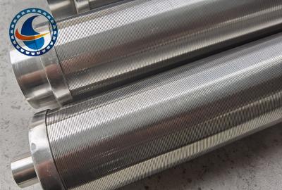 China OD 2-3/8" Slot 100μm SS304 Johnson Type Wedge Wire Screen Filter for sale