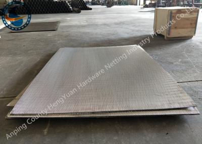 China Custom Wedge Wire Screen Panels / Stainless Steel Mesh Plate Non - Clogging for sale