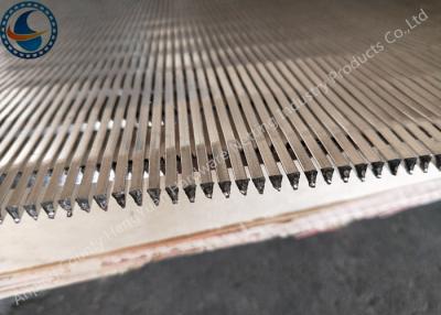 China Flat Wedge Wire Screen Panels Anti - Corrosion Welding Technique for sale