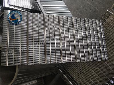 China High Precision 304 Stainless Sieve Screen , Wedge Wire Sheets 1.25mm Slot Size for sale