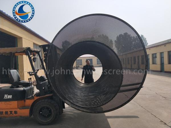 Large Roary Drum Screen Wedge Wire Cylinder Screen Filter For Solid Filtration