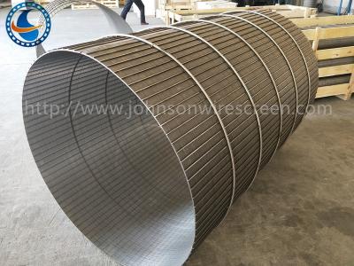 China Aguas residuales de Mesh Drum Full Welded For del alambre interno del diámetro 1250m m en venta