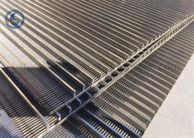 China Polished Wedge Wire Screen Panels 321 Stainless Steel Flat Weld for sale