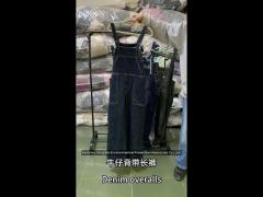 fashionable used summer clothing second hand denim overalls for men women
