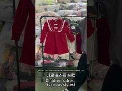 mixed size children's used skirts summer dresses comfortable fashionable  second hand