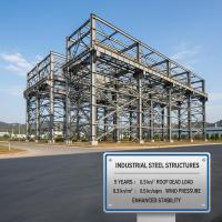 Quality Black Industrial Steel Structures Modular Metal Building Constructions for sale