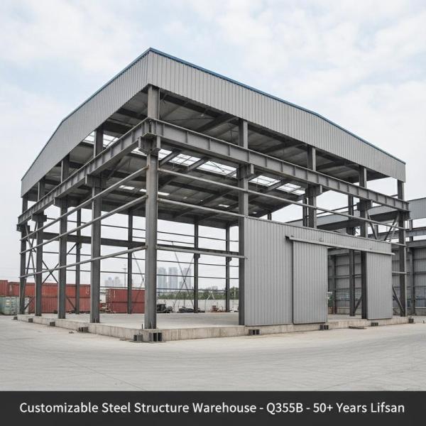 Quality Q355B Steel Structure Warehouse Carbon Structural Steel Warehouse Versatile for sale