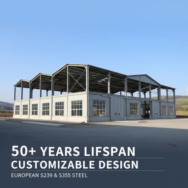 Quality Industrial / Commercial Steel Structure Warehouse Customizable Warehouse Prefabricated Building for sale