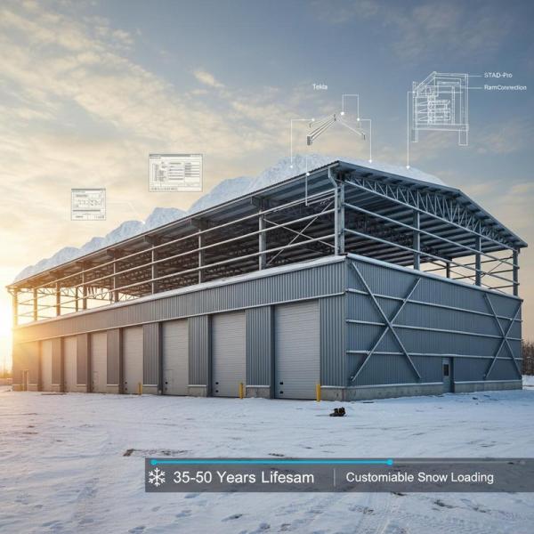 Quality Heavy Duty Pre Engineered Steel Warehouse Durable Metal Buildings Warehouse Customizable for sale