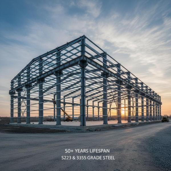 Quality Customizable Steel Structure Warehouse Versatile Steel Construction Warehouse for sale