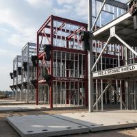 Quality Fire Resistant / Seismic Resistant Steel Frame Construction Durable Steel Frame for sale