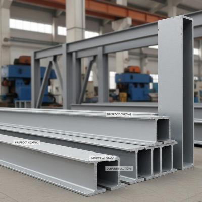 China Fireproof Coatings Industrial Steel Structures with High Strength Bolts and Galvanized or Painted Coating for sale
