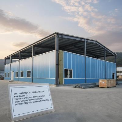 China Customizable Dimensions Industrial Steel Structure with Fireproof Coatings and High Strength Bolts for sale