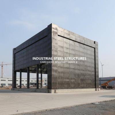 China Earthquake Resistant Grade 8 Steel Structure Workshop with Customizable Dimensions and Cladding Finish for sale