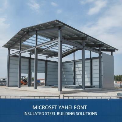 China Insulated Metal Panels Roofmaterial Steel Frame Building Designed for Quick Assemblytime and Long Lasting Structural Integrity for sale