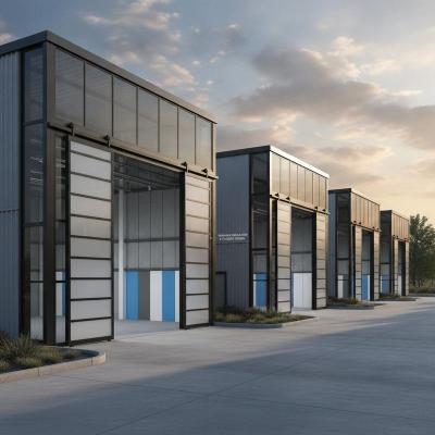 China Sliding Door Steel Framed Buildings Featuring Variable Thermal Insulation and High Design Flexibility Ideal for Warehouses for sale