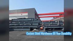 Custom Steel Warehouse 50 Year Durable Industrial Storage