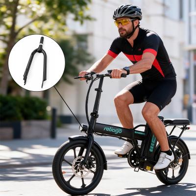 China Reliago 16 Inch Steel E-Bike Front Fork Disc Brake Compatible for HITWAY BK5 for sale