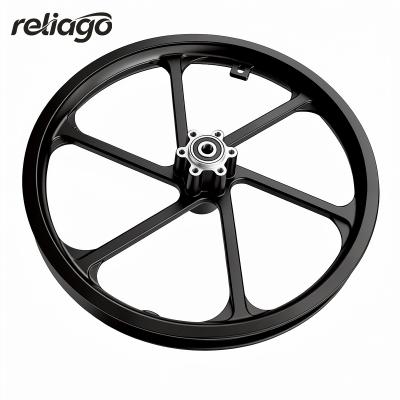China Reliago 16 Inch Magnesium Alloy E-Bike Front Wheel 6 Spoke Electric Bike Rim for Hitway BK5 for sale