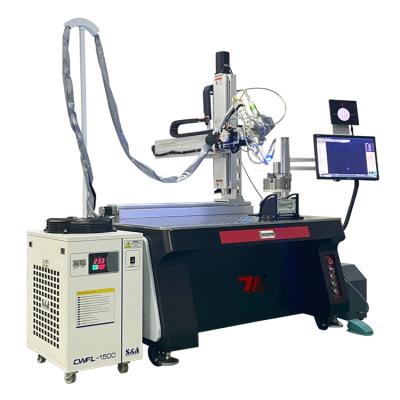 China Custom 5 Axis Automatic Fiber Laser Welding Machine for Stainless Steel Three-way Pipe Tee Pipe for sale