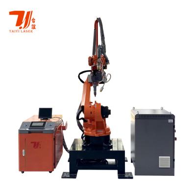 China Automated Robotic Laser Welding Machine With CCD Camera, 1500W For Metal Fabrication for sale