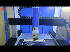 50W 100W 150W 200W 4Axis Customized Working Range Closed Large Format Fiber Laser Marking Machine